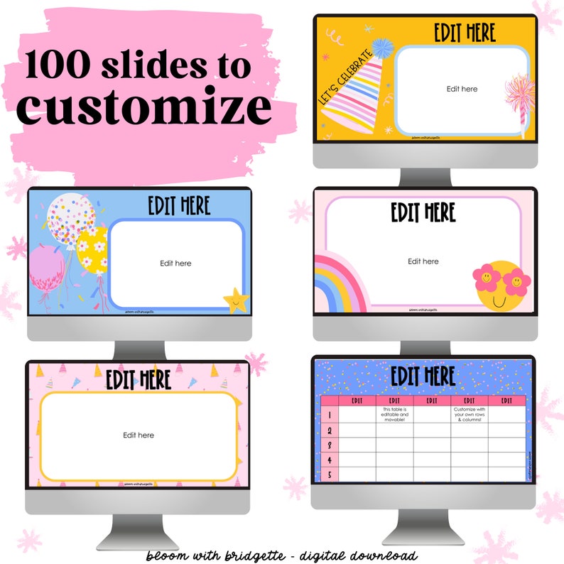 New Year Google Slides and Powerpoint Templates With Timers, EDITABLE ...