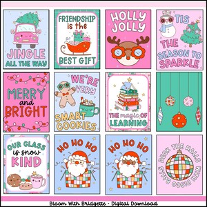 Christmas Classroom Posters, Editable Classroom Posters, December ...