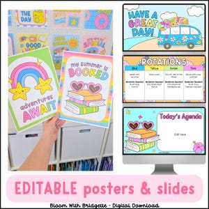 Summer Classroom Makeover | Cutesy Beach Decor | Daily Slides ...