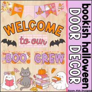 Cute Halloween Door Decor, Classroom Decor, Bookish, Welcome Door ...
