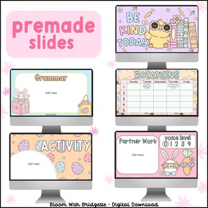 Spring Classroom Slides, Editable Slide Template, Daily Slides, Agenda ...