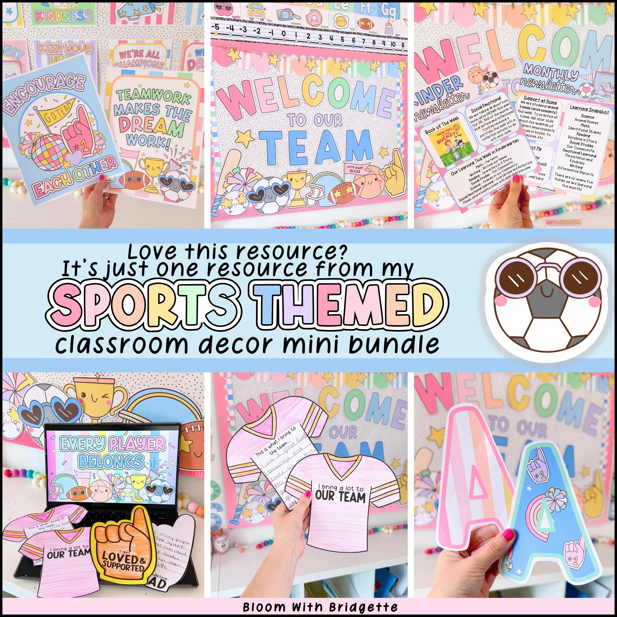 Sports Classroom Slides With Timers: Editable Templates (canva, Google ...