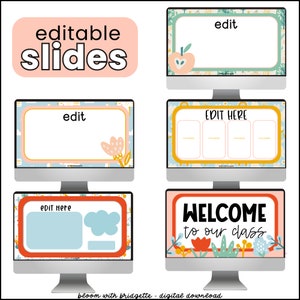 Sunshine Theme Classroom Slide Templates, Daily Google Slides and ...