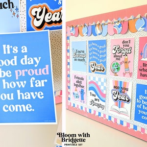 Retro End of Year Classroom Posters, Easy Bulletin Board Display ...