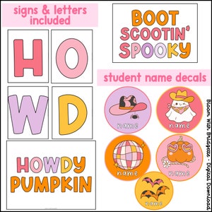 Western Halloween Bulletin Board, Classroom Decor, Western Bulletin ...