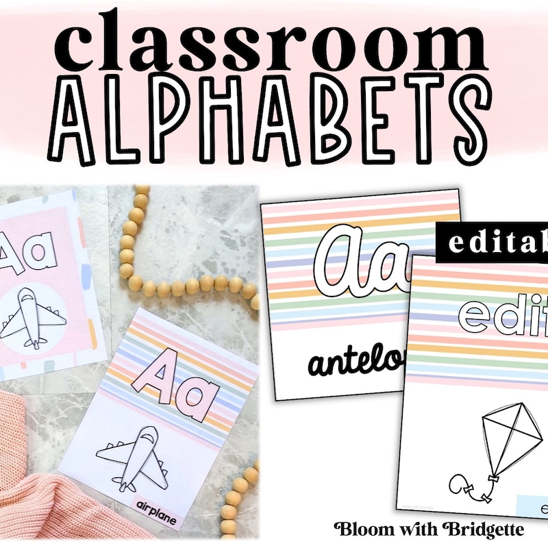 Modern Alphabet - Etsy