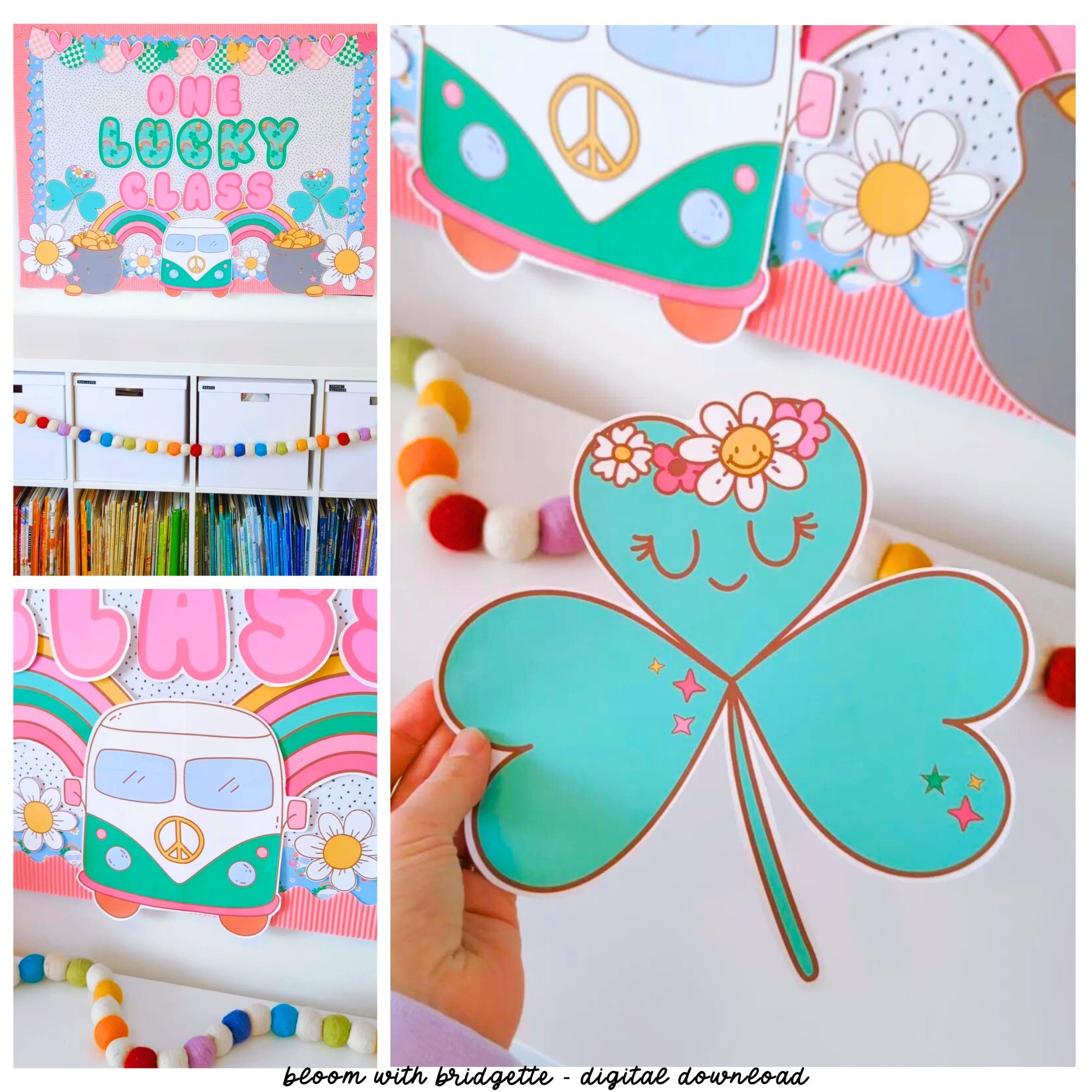 St. Patricks Day Classroom Decor Bundle, Bulletin Board, Posters ...