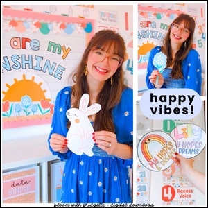 Back to School Bulletin Board, Bright Sunshine Classroom Decor ...