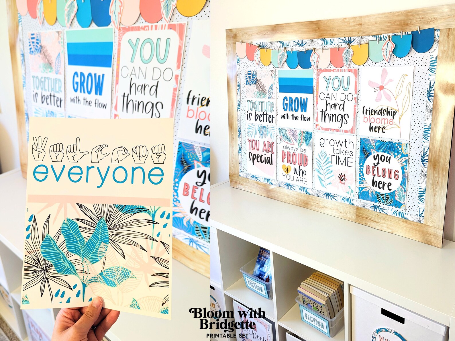 Bright Tropical Classroom Posters, Back to School Bulletin Board ...