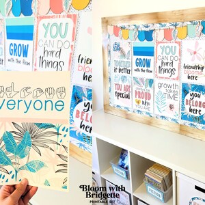 Bright Tropical Classroom Posters, Back to School Bulletin Board ...