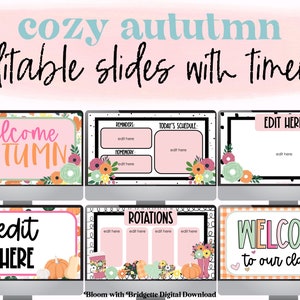 Seasonal Classroom Slide Templates With Timers Bundle, Holiday ...