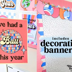 Retro End of Year Classroom Posters, Easy Bulletin Board Display ...