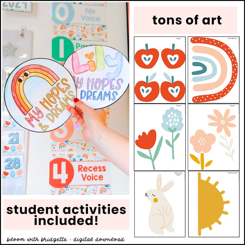 Back to School Bulletin Board, Bright Sunshine Classroom Decor ...