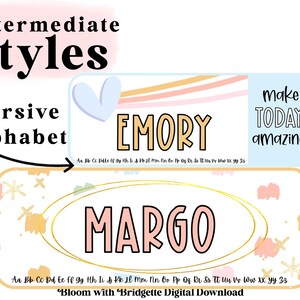 Modern Pastel Name Tags, Classroom Name Plates, Printable Name Tags ...