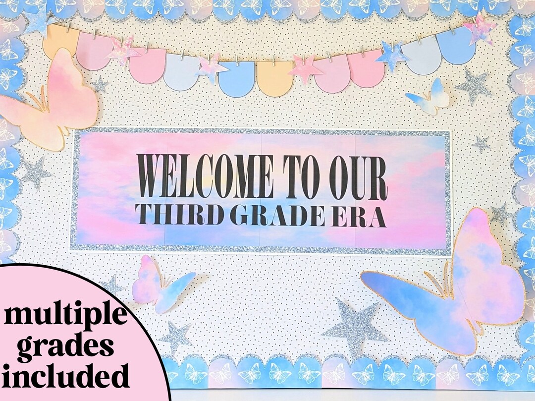 Swiftie Inspired Bulletin Board, Eras Inspired Classroom Decor, Back to ...