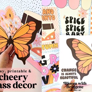 Retro Fall Posters, Fall Bulletin Board Display, Autumn Classroom Door ...