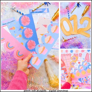 New Year Bulletin Board Kit, Student Activity, Bright Classroom Door ...