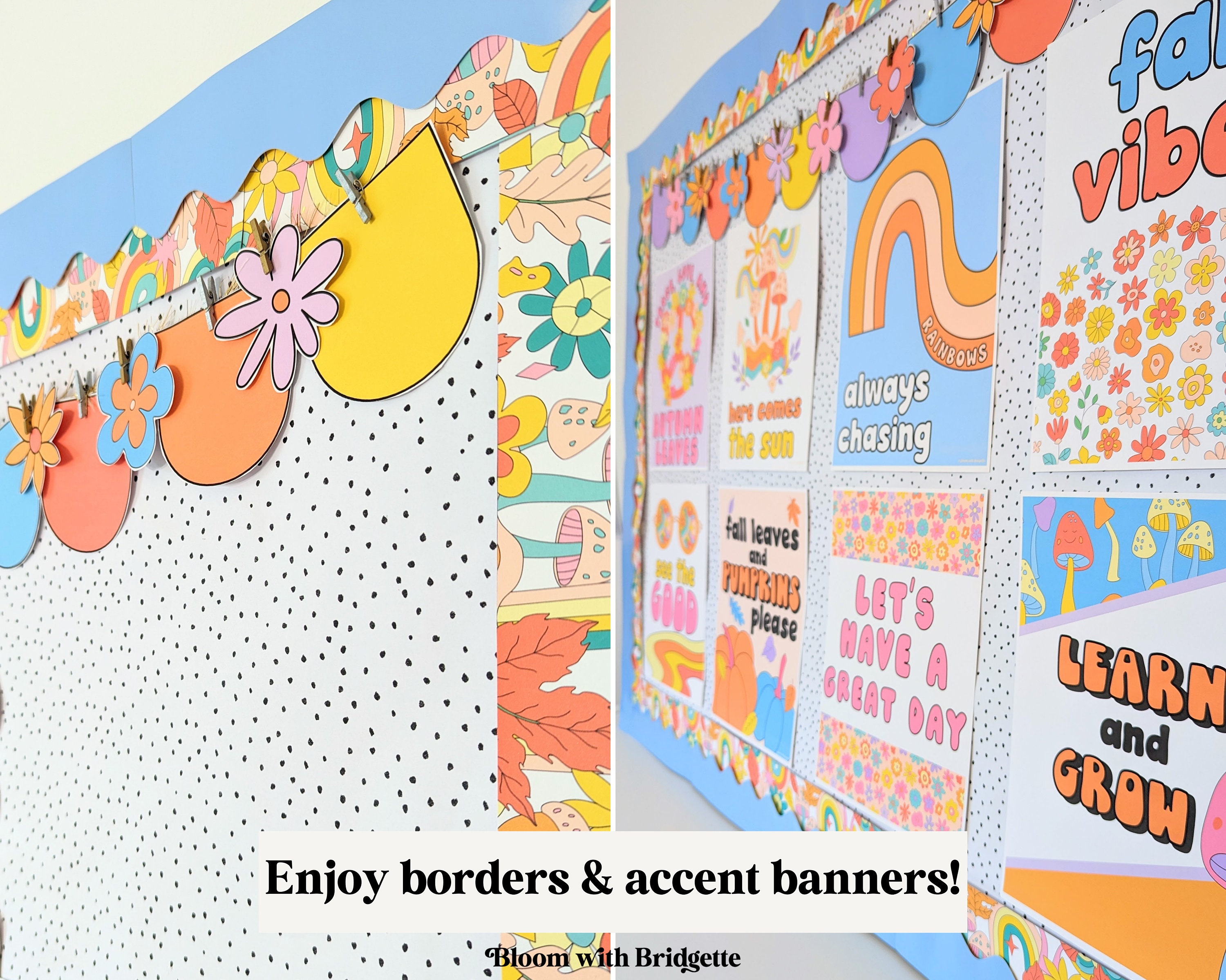 Fall Classroom Posters Easy Bulletin Board Display Fall - Etsy