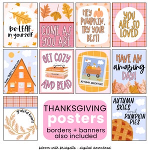 Seasonal Classroom Poster Bundle, Holiday Poster MEGA Bundle, Classroom ...