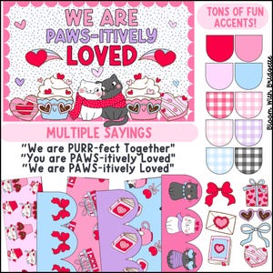 Valentine's Day Classroom Decor Bundle, Bulletin Board, Daily Slides ...