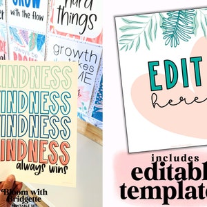 Bright Tropical Classroom Posters, Back to School Bulletin Board ...