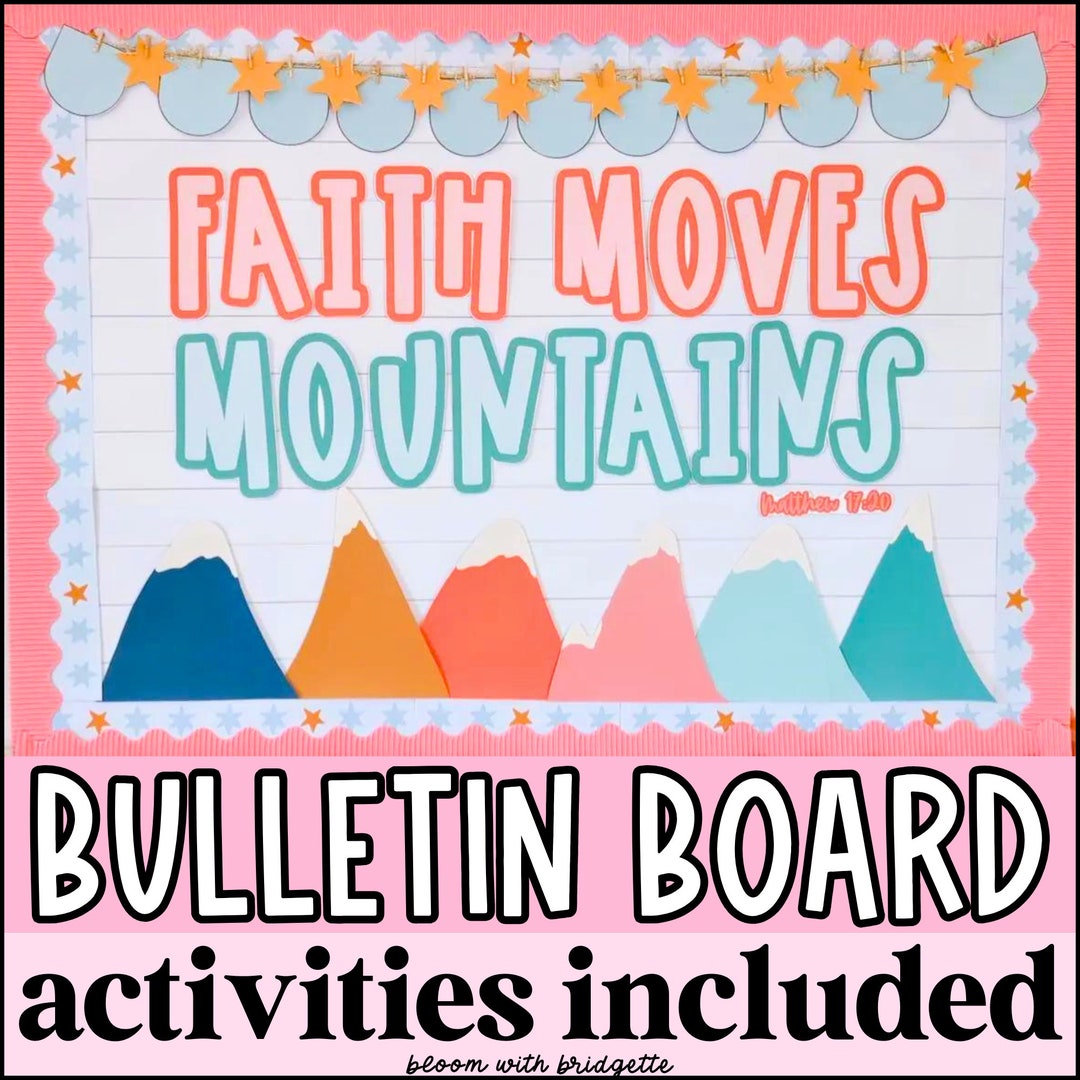 Winter Christian Bulletin Board Kit and Student Activity, Christmas ...