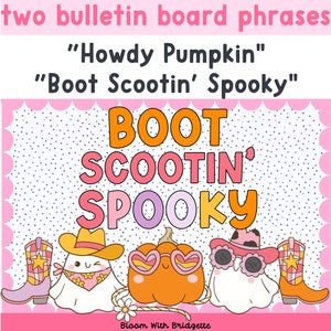 Western Halloween Bulletin Board, Classroom Decor, Western Bulletin ...