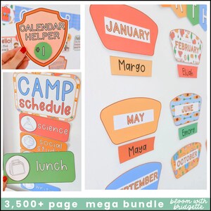 Camping Theme Classroom Bundle, Nature Classroom Decorations, Editable ...