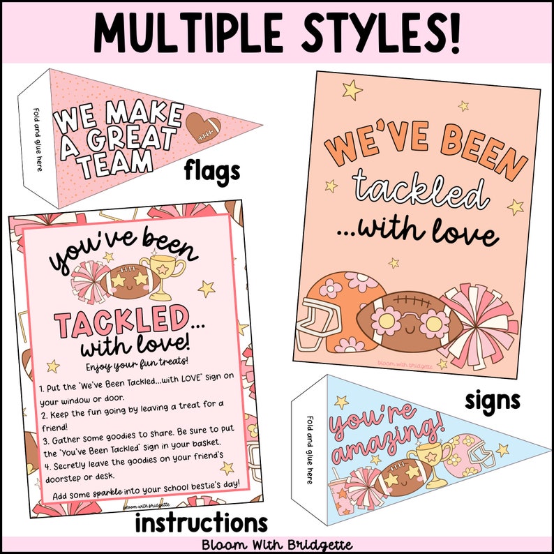 You've Been Tackled With Love, Fall Staff Morale Booster, Kindness ...