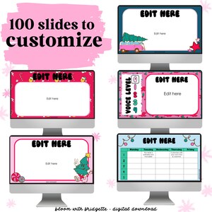 Retro Christmas Google Slides and Powerpoint Templates With Timers ...