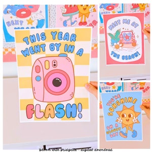 Retro Summer Classroom Decor Bundle, Bulletin Board, Posters, Classroom ...