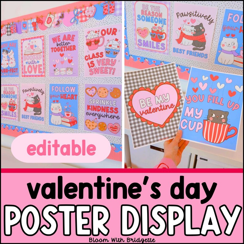 Valentine's Day Classroom Posters, Classroom Posters, Kindness Bulletin ...