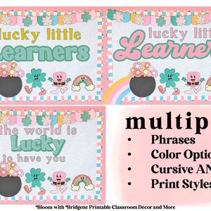 St. Patrick's Day Bulletin Board and Spring Student Activity, Printable ...