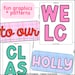Christmas Door Decor, Classroom Decor, Holiday Themed Welcome Door ...