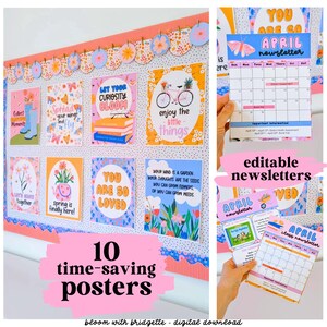 Bright Spring Classroom Decor Bundle, Bulletin Board, Posters ...