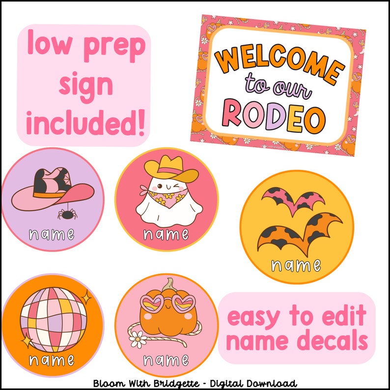 Western Halloween Door Decor, Classroom Decor, Welcome Door Decoration ...