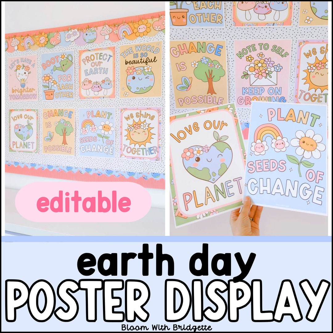 Earth Day Classroom Posters, Classroom Posters, April Bulletin Board ...