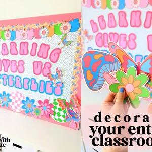 Retro Spring Bulletin Board Kit and Student Activity, Spring Bulletin ...