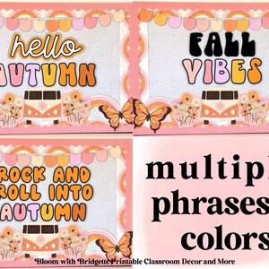 Retro Fall Bulletin Board Kit and Student Activity, Autumn Bulletin ...