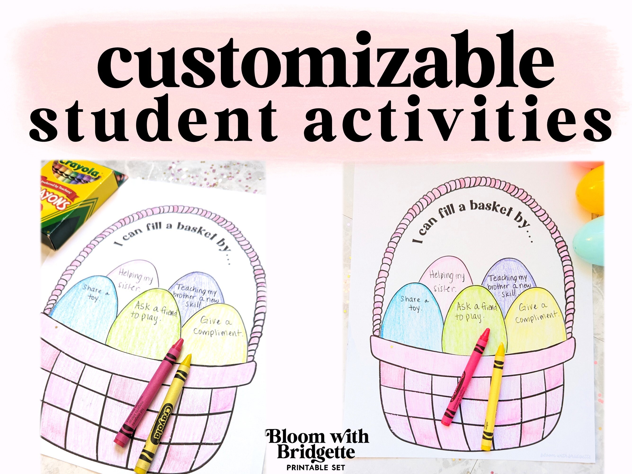 Retro Easter Bulletin Board Kit and Student Activity, Spring Bulletin ...