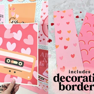 Retro Valentine's Day Classroom Posters, February Bulletin Board ...