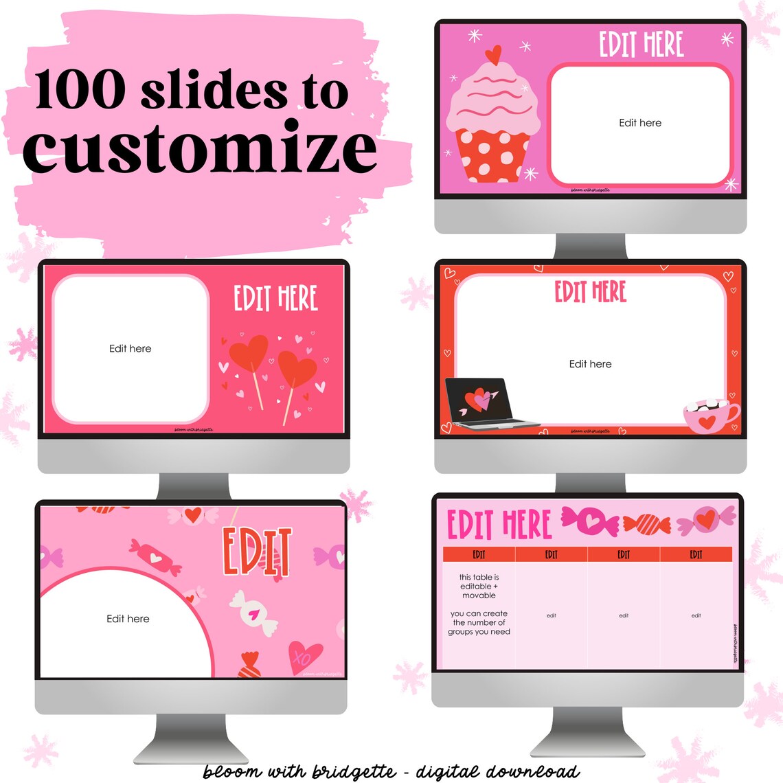 Valentine's Day Daily Google Slides and Powerpoint Templates With ...