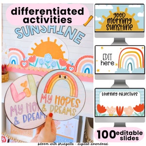 Sunshine Classroom Decor Mini Bundle, Back to School Decorations ...