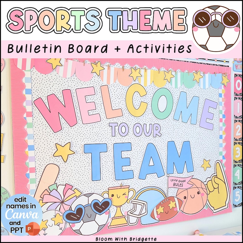 Football Bulletin Board - Etsy