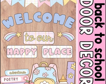 Back to School Door Decor, Classroom Decor, Back to School, Welcome ...