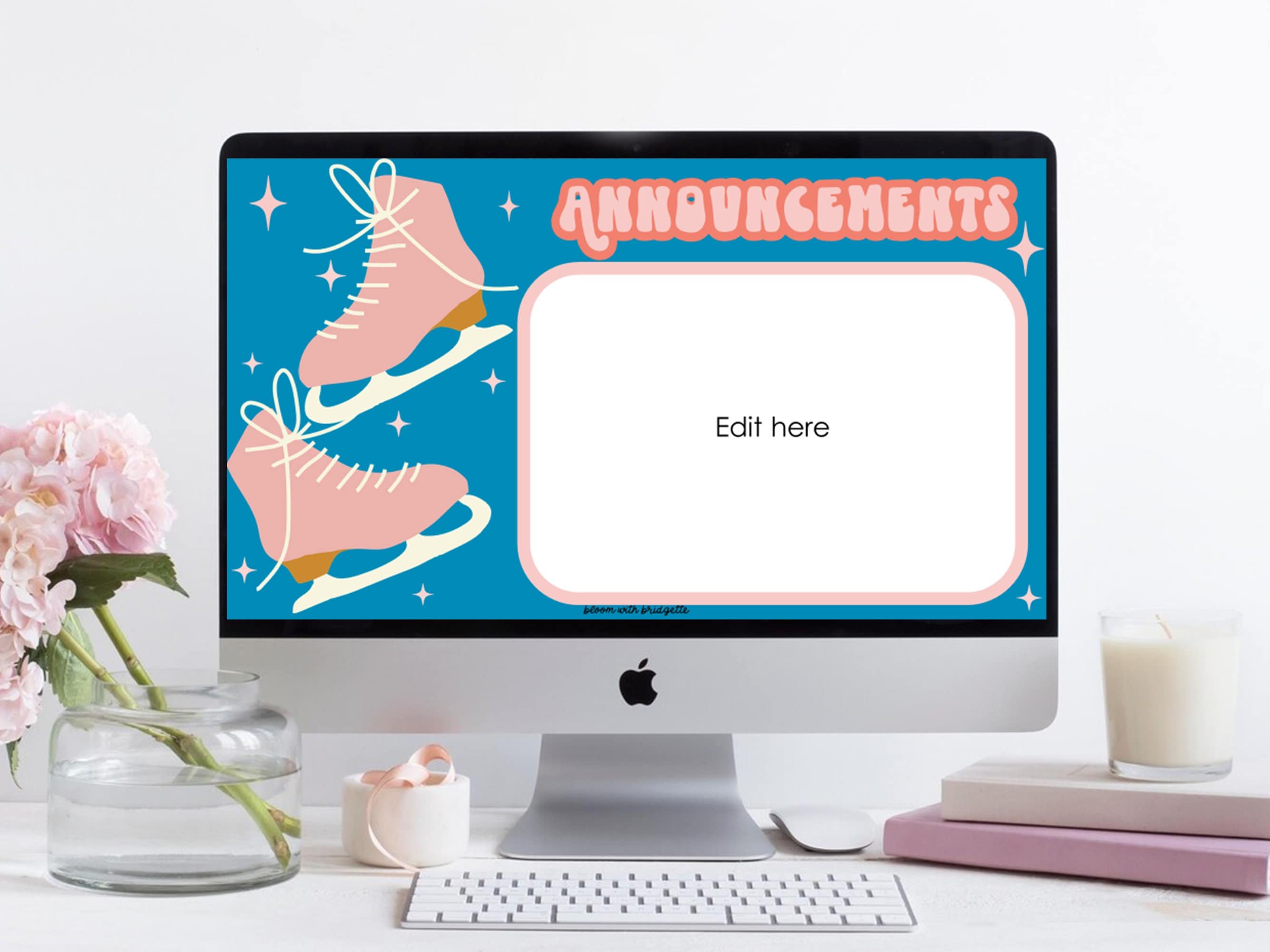 Christmas Slides Winter Slide Templates December Classroom - Etsy