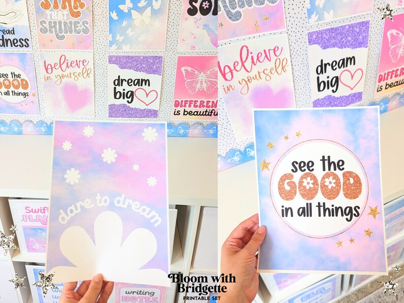 Swiftie Inspired Classroom Poster Display, EDITABLE Posters, Easy ...