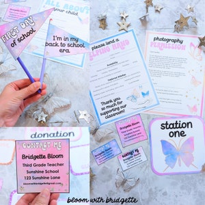 Swiftie Inspired Back to School Forms, Editable Meet the Teacher ...