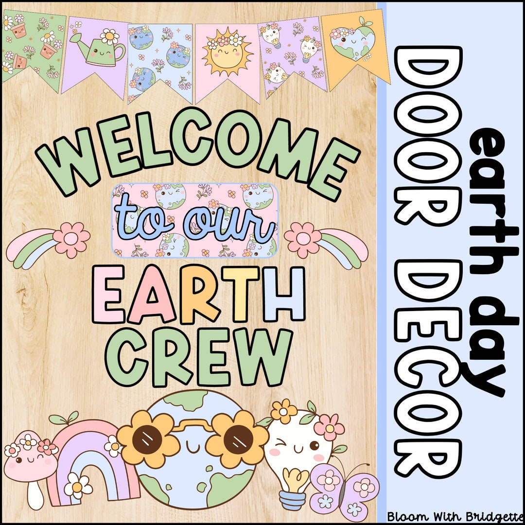 Earth Day Door Decor, Classroom Decor, Fall Pumpkin, Eco-friendly Decor ...