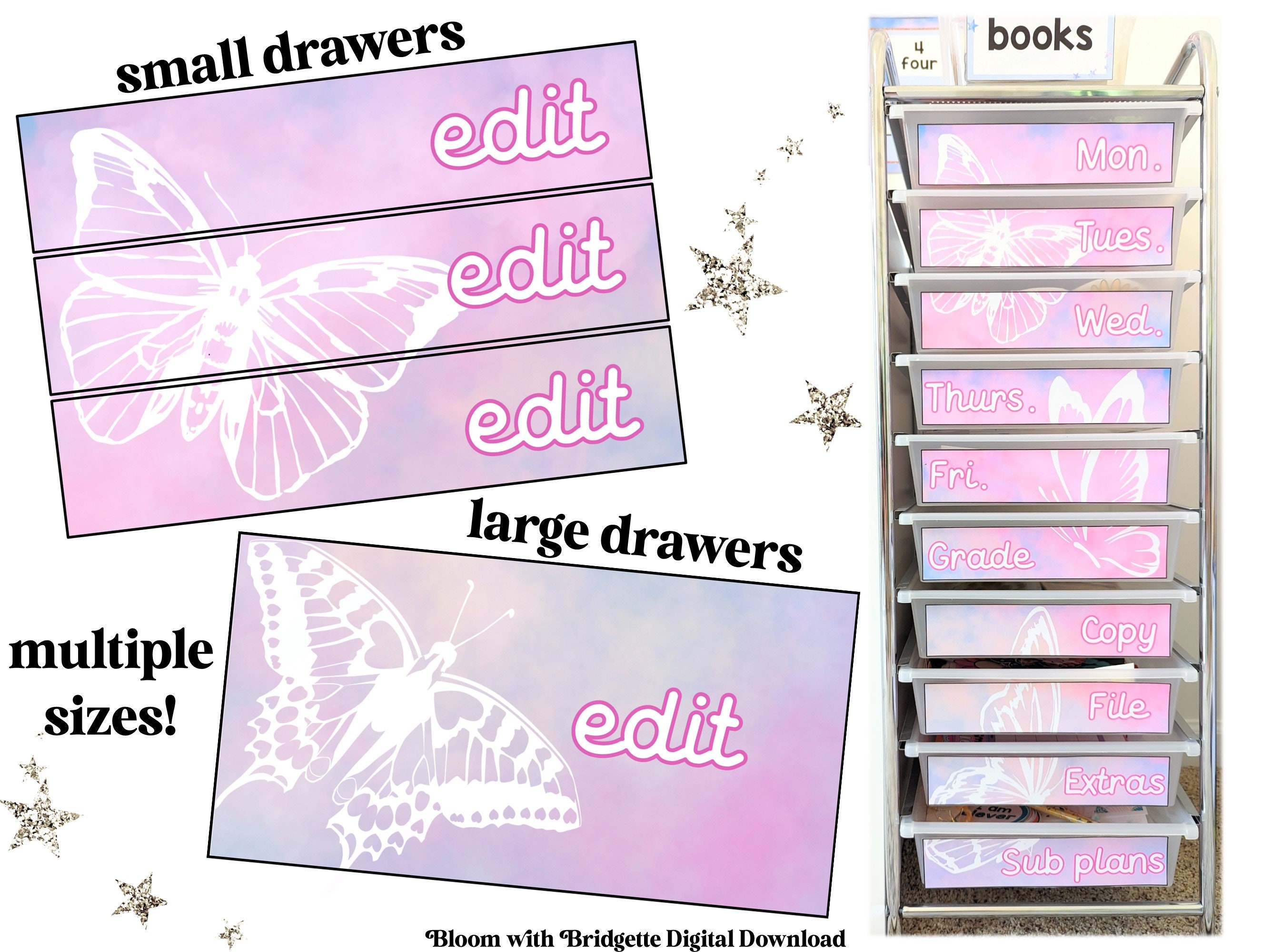 Swiftie Inspired Rolling Cart Labels Teacher Cart Classroom - Etsy